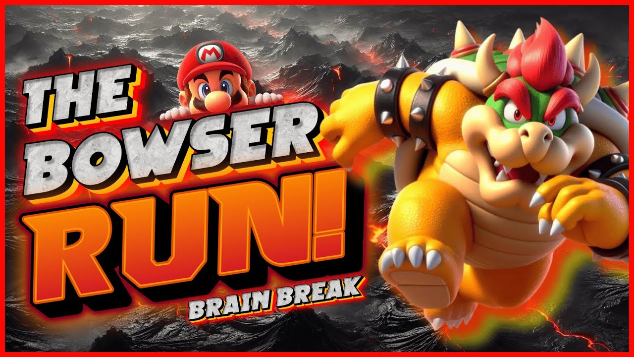 The Bowser Run! | Mario Brain Break | Freeze Dance | Danny Go Noodle ...
