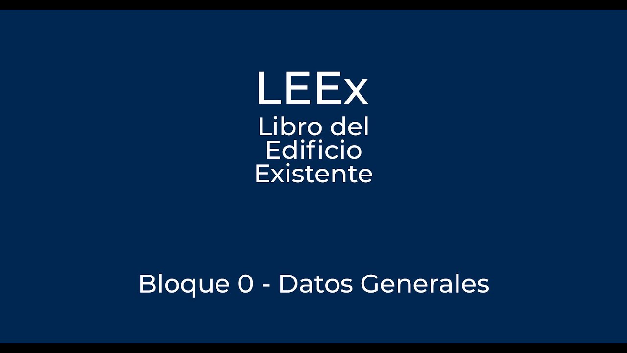 LEEX Bloque 0 V1 - YouTube