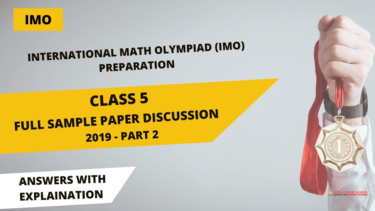 Master the Math Olympiad: Grade 5 IMO Sample Paper (Part 2) | Indian ...