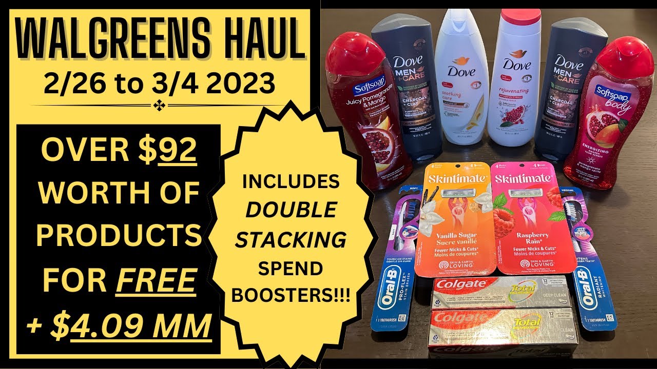 Walgreens Haul 2/26/23 to 3/4/23 - Over $92 Worth of Products for FREE ...