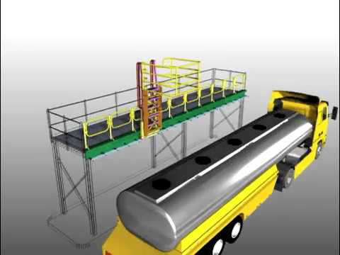 Track Mounted Gangway Truck Access Rack - YouTube