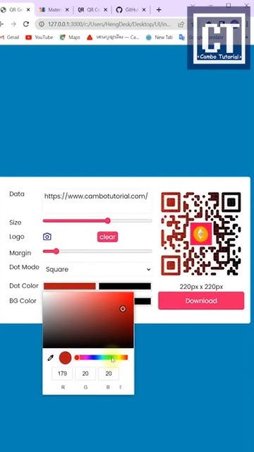 Qr Code Styling Css Design Html Webdesign Generator Javascript Javascriptproject