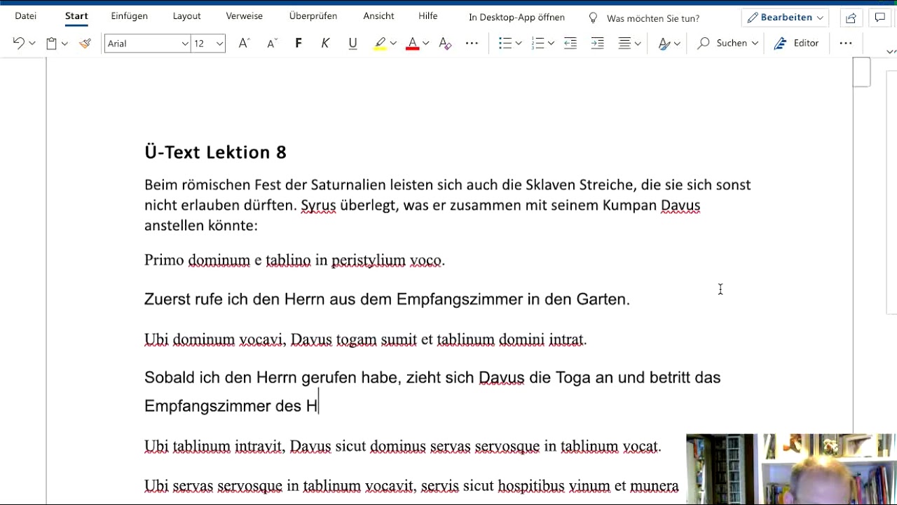 Prima brevis Lektion 8 Ü Text - Erläuterungen - YouTube