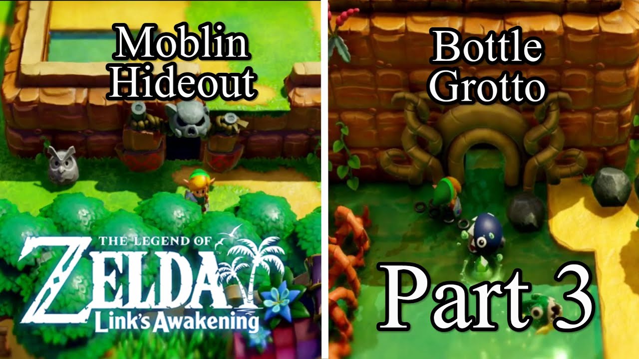 The Legend of Zelda: Link Awakening | Moblin Hidout/ Bottle Grotto ...