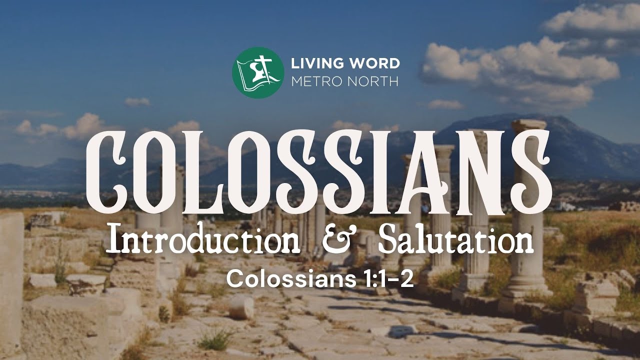 Colossians Salutations - Pastor Jess Caparros - June 23, 2024 - YouTube