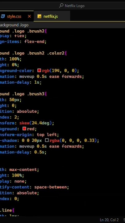 Netflix Logo Animation ⭐html Bootstrap Coding Css Javascript Youtube
