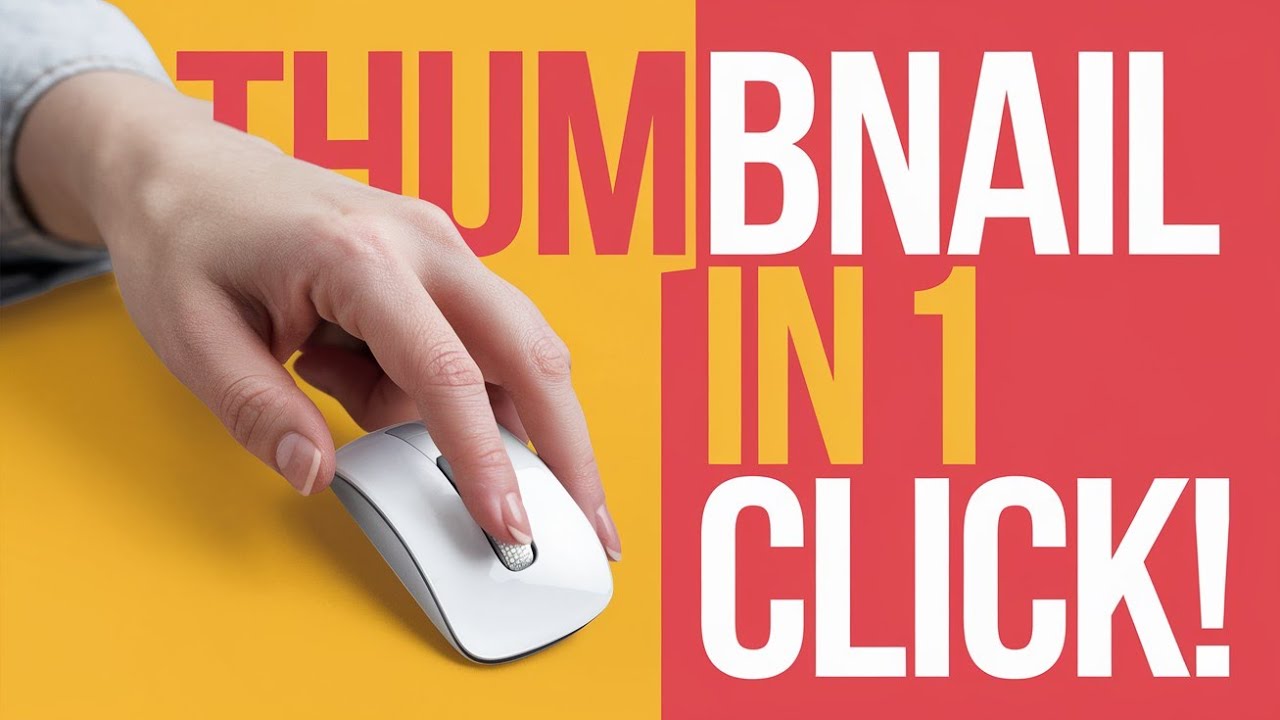 How to Create YouTube thumbnail using AI - YouTube