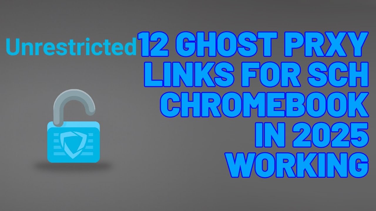 12 NEW Ghost Proxy Links for your school Chromebook! Works in 2025 ...