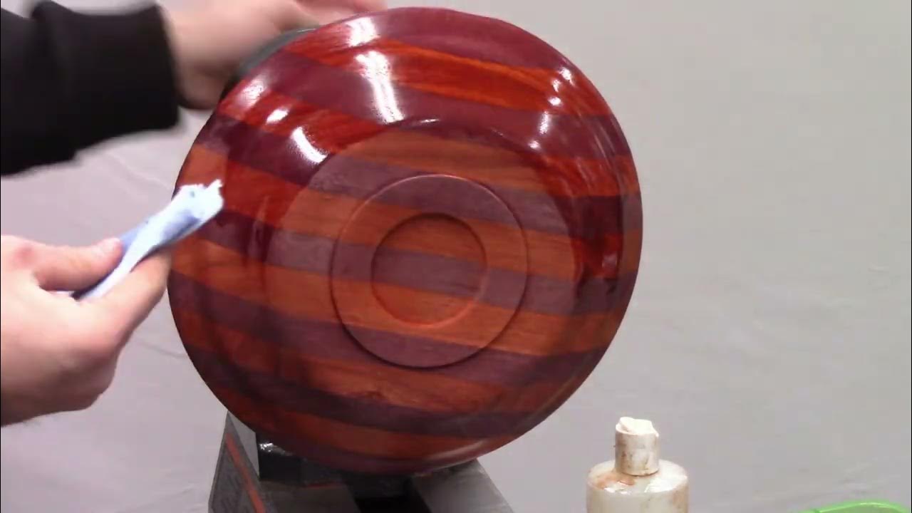 Wood Turning A Purpleheart And Padauk Bowl - YouTube
