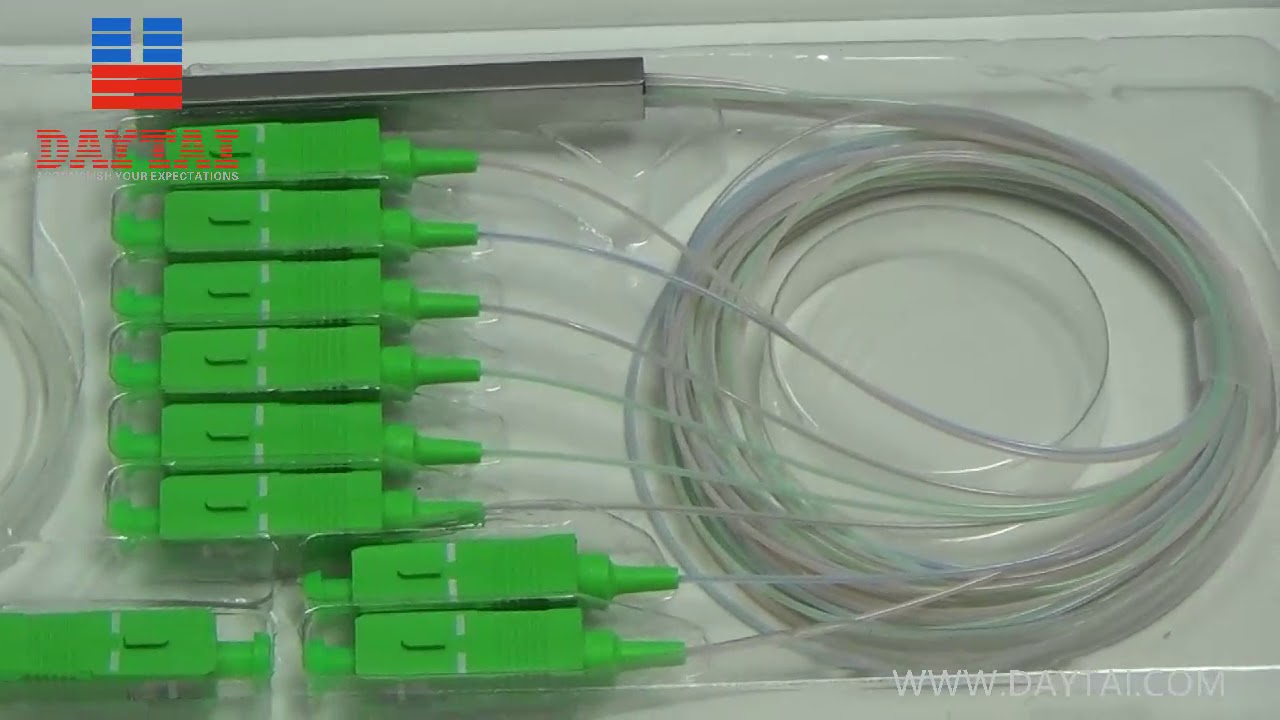 PLC Splitter Mini Module 1x8 - YouTube