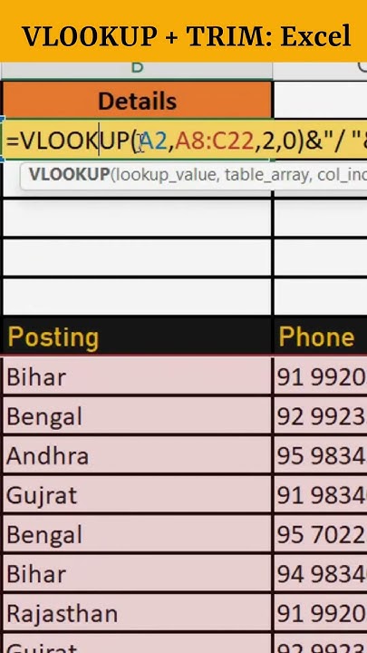 Excel Job Interview Questions Vlookup And Trim Function Youtube