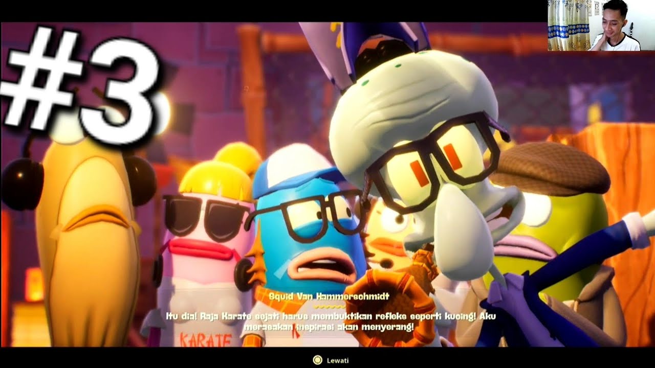 Squidward Dan Jurus Karate - SpongeBob Squarepants The Cosmic Shake ...