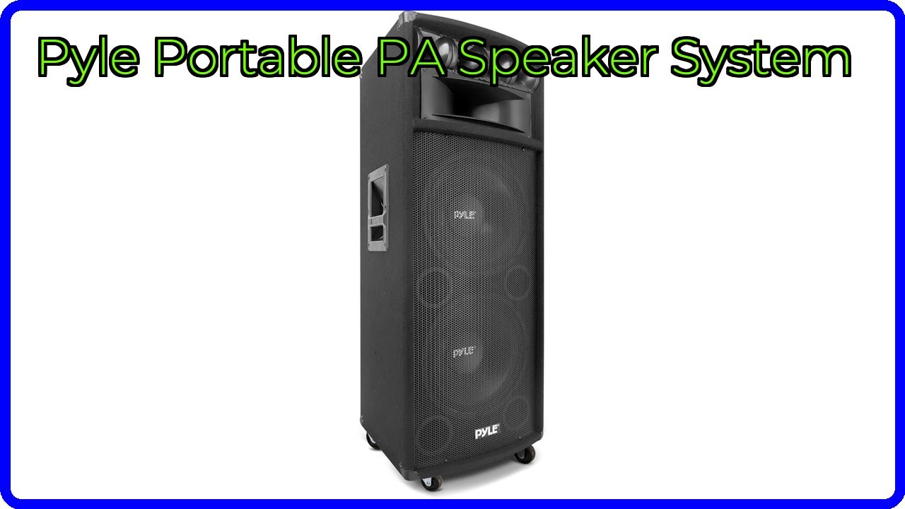 REVIEW (2026): Pyle Portable PA Speaker System. ESSENTIAL details ...