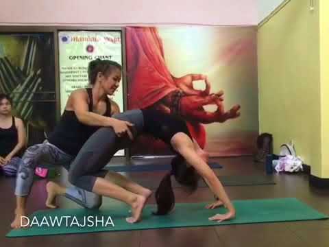 Practice Camel Pose to Wheel : TajDaawYoga - YouTube