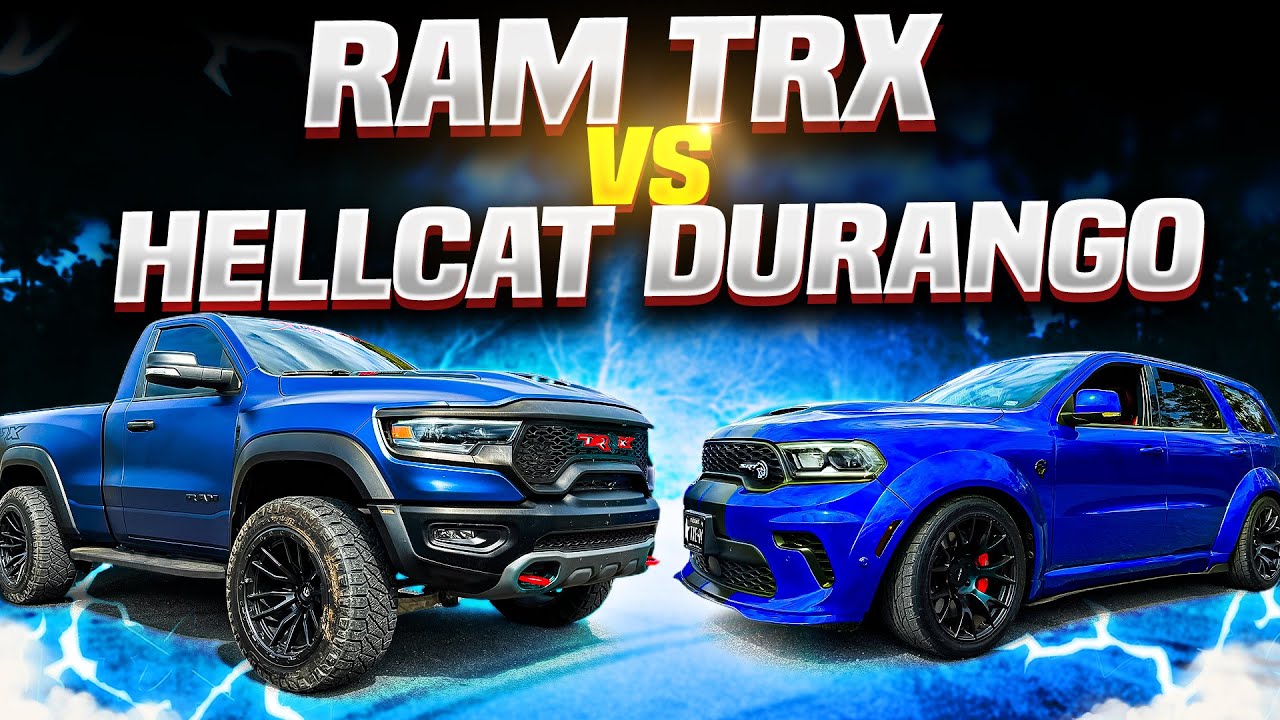 900HP Single Cab Ram TRX VS 1,000HP Hellcat Durango 🤯 // RaceWars - YouTube