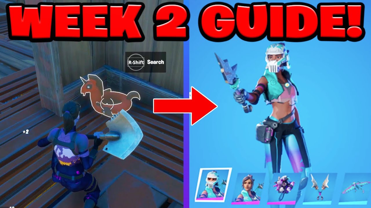 ALL Week 2 Challenges Chapter 2 Season 3! Find Deadpool floaties at The ...