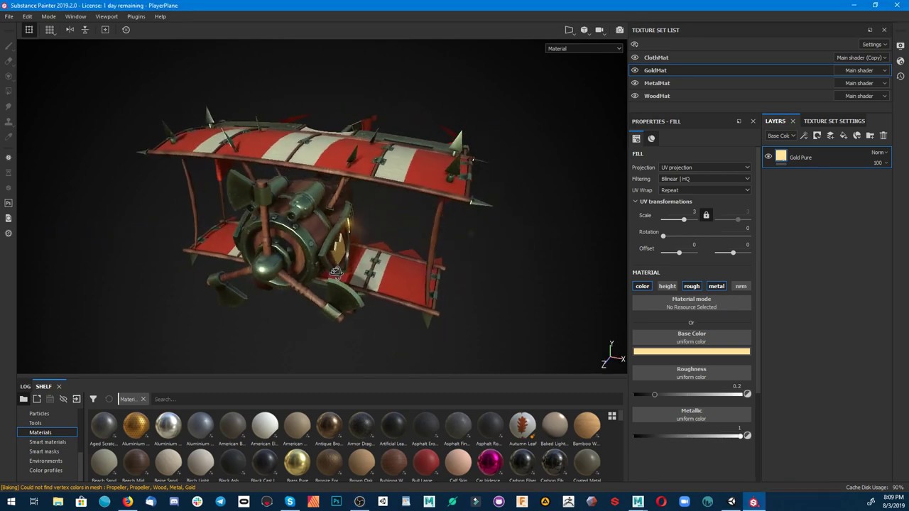 Plane Texturing Substance Painter - YouTube