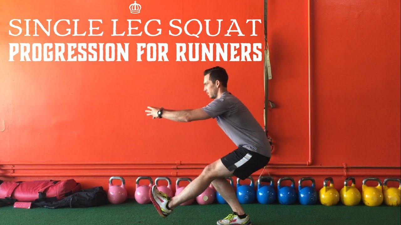 Single Leg Squat Progression For Runners - Dr. Jordan Fairley - YouTube