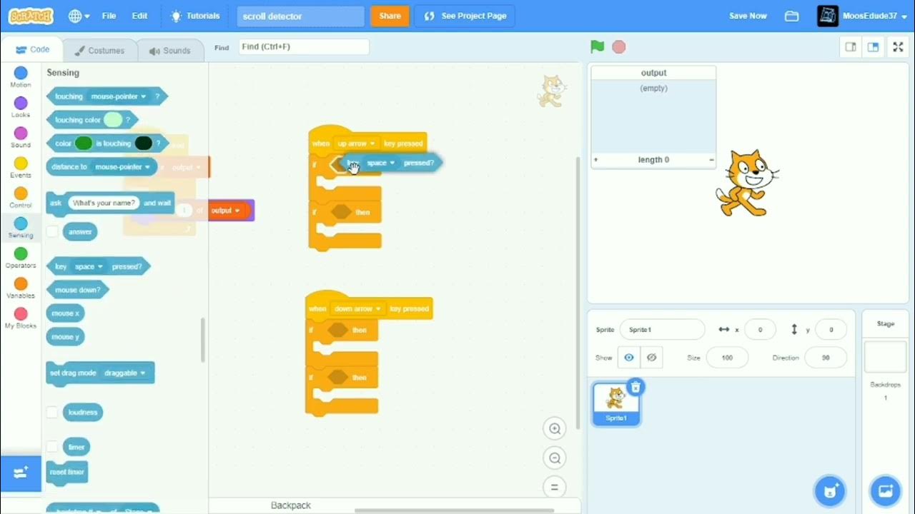 Scrollwheel detector in Scratch! (tutorial) - YouTube