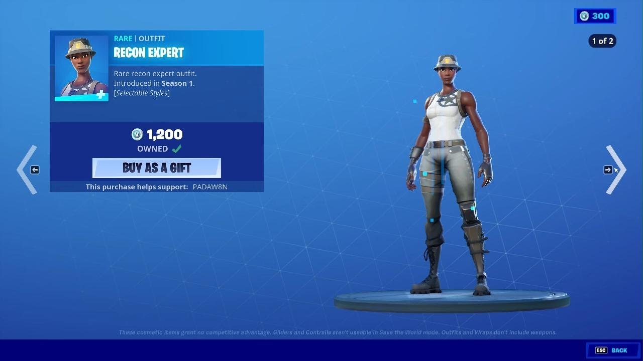 FORTNITE RECON EXPERT SKIN IS BACK! | April 11th Item Shop Review - YouTube