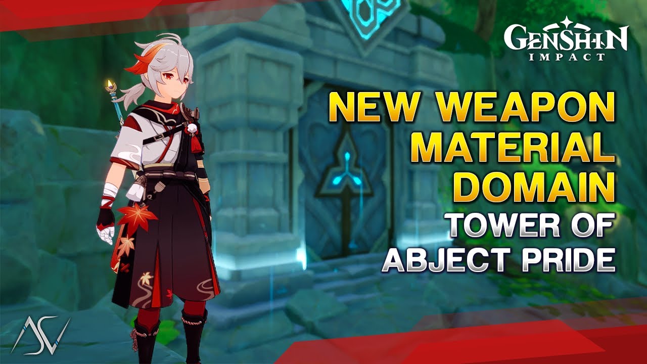 New Weapon Material Domain - Tower of Abject Pride | Genshin Impact 3.0 ...