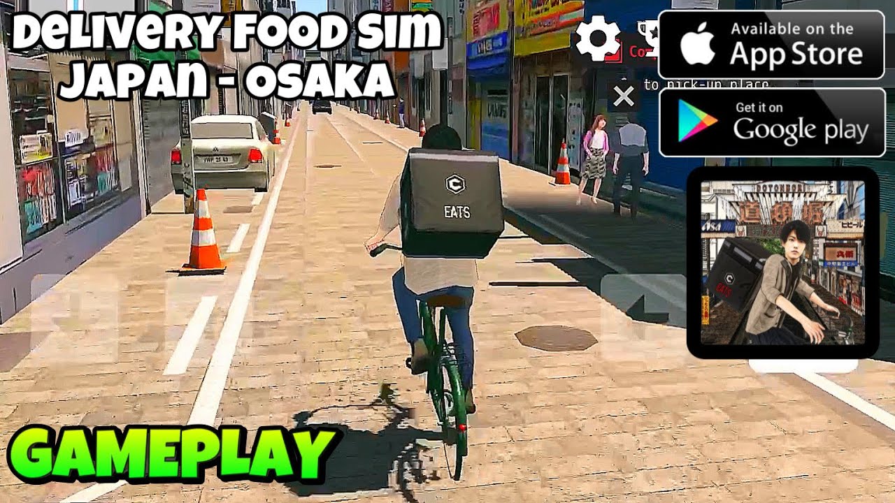 Want to travel to Osaka, Japan right now? Bike Deliver Japan Gameplay ...
