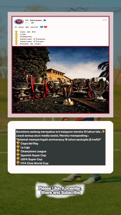 15 Tahun Keajaiban Sextuple Barcelona! 🔥🏆 #barcelona #sextuplets - YouTube
