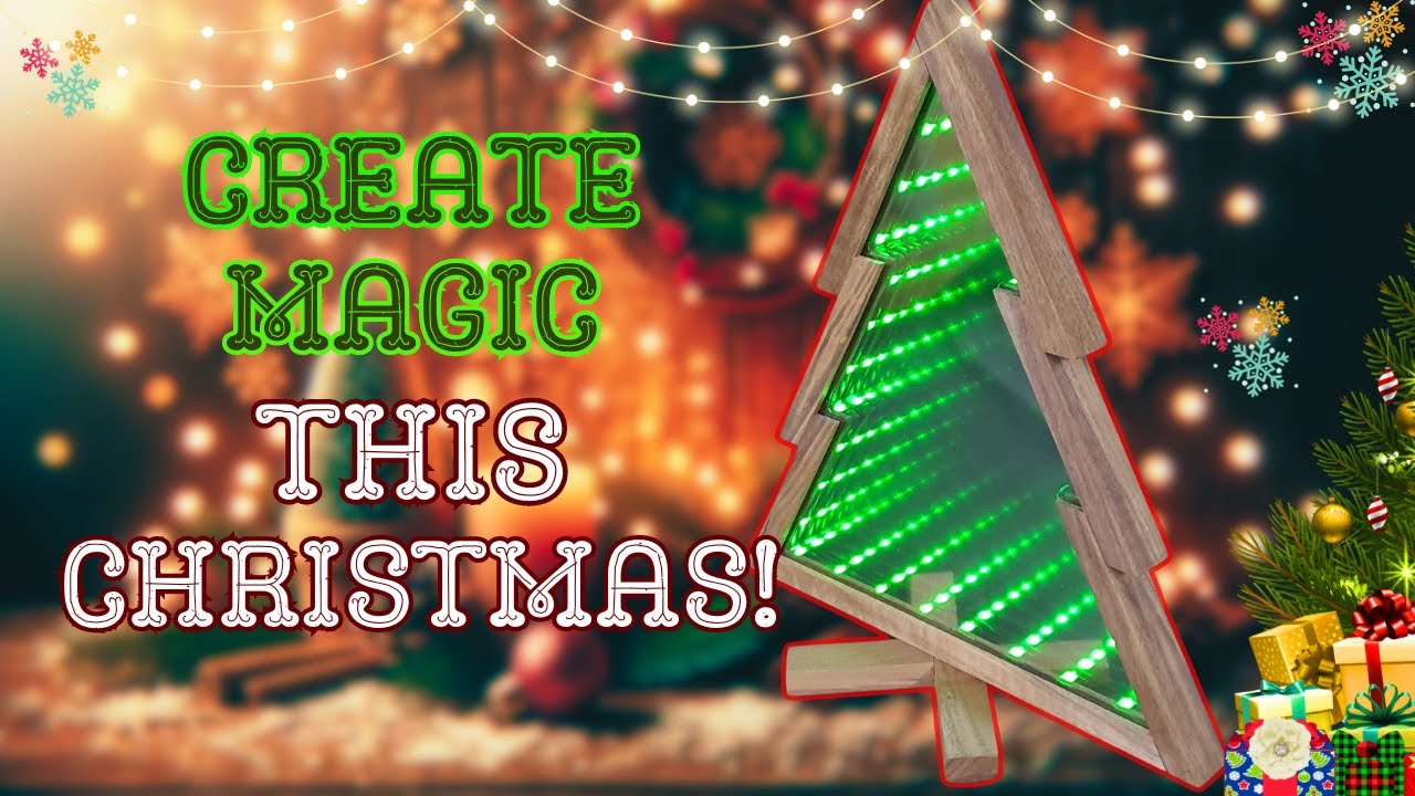 DIY Infinite Mirror Christmas Tree - A Unique Holiday Craft! - YouTube