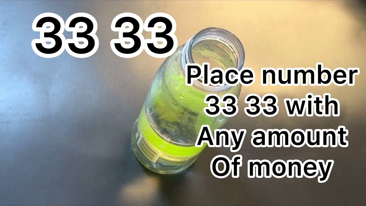 Place a number 33 33 with any amount of money you need urgently and ...