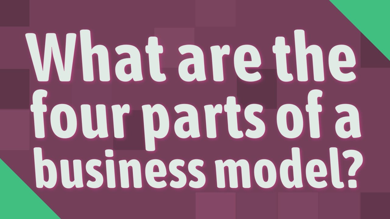 What are the four parts of a business model? - YouTube
