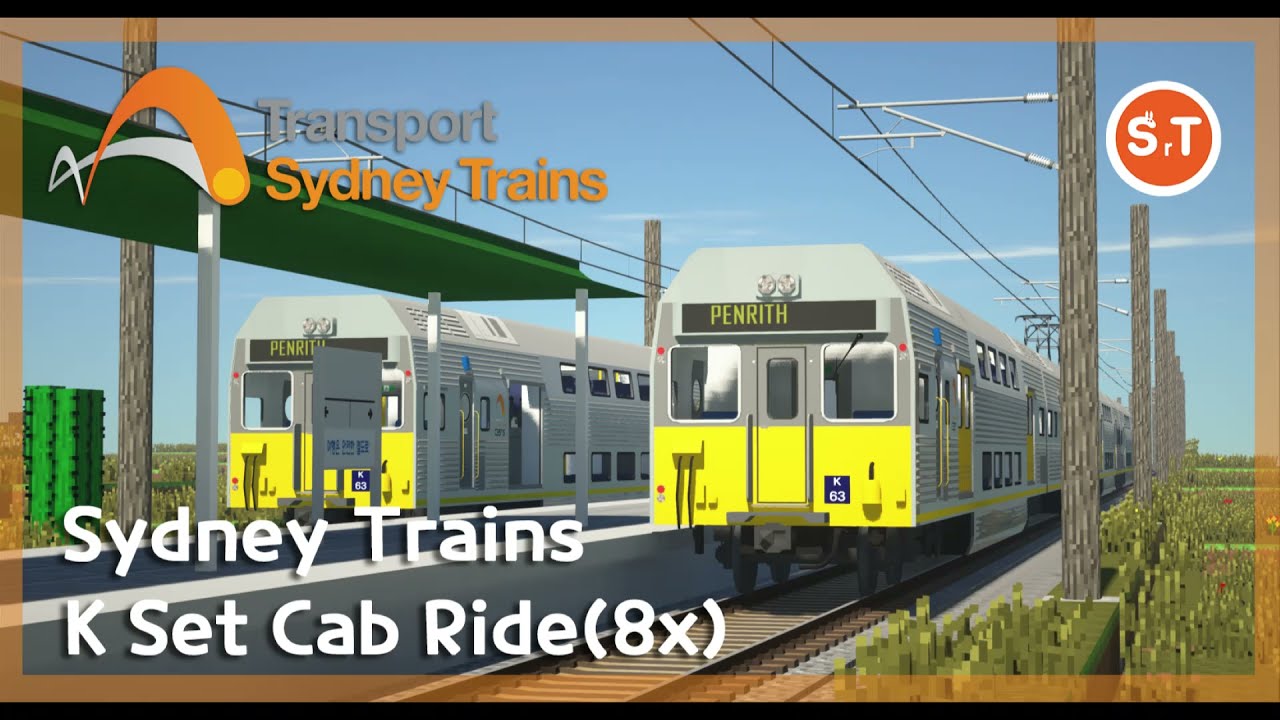[Minecraft] RealTrainMod - Sydney Trains K Set Cab Ride(8x) | NSW ...