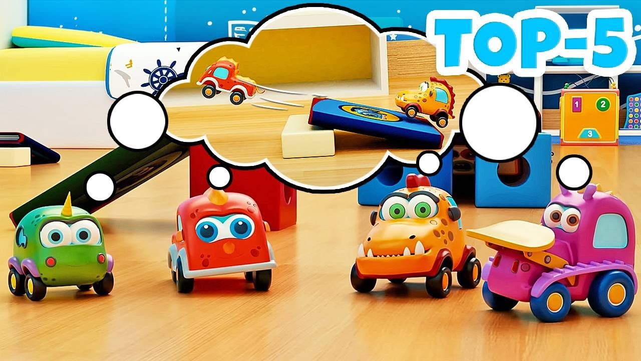 Mocas Autos Cartoons für Kinder. Kompilation mit den kleinen Monster ...