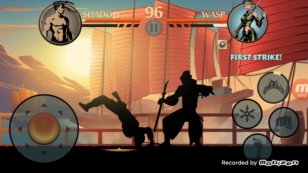 Shadow Fight 2: Wasp battle - YouTube