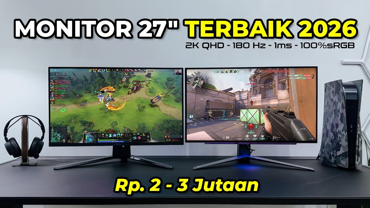 5 Rekomendasi MONITOR 27 inch TERBAIK 2026 Cocok Untuk GAMING dan ...