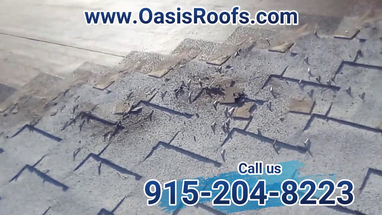 Remove Hail Damage T-Lock Shingle - YouTube