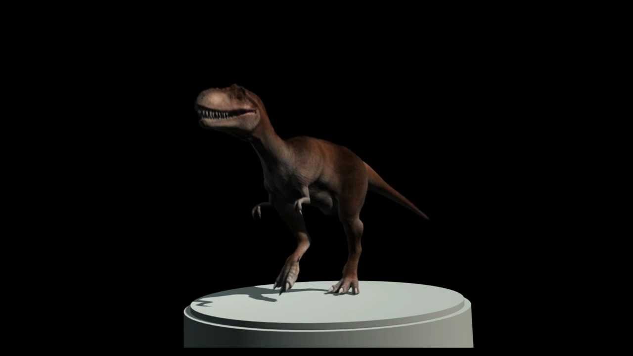 Dinosaur walk cycle - YouTube