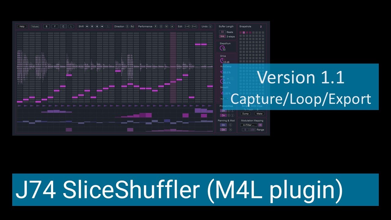 J74 SliceShuffler - audio slice sequencer for Ableton Live (Tutorial - Version1.1 update) - YouTube