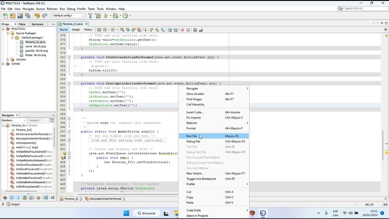 Java y NetBeans Clase 1.5 Limpiar cajas de texto - YouTube