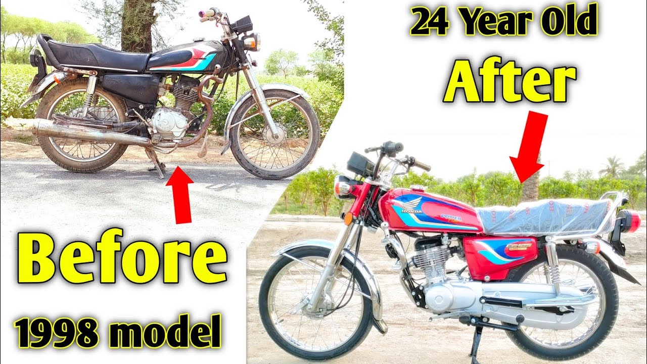 Honda CG 125 98 model complete restoration and expense detail || Pak ...