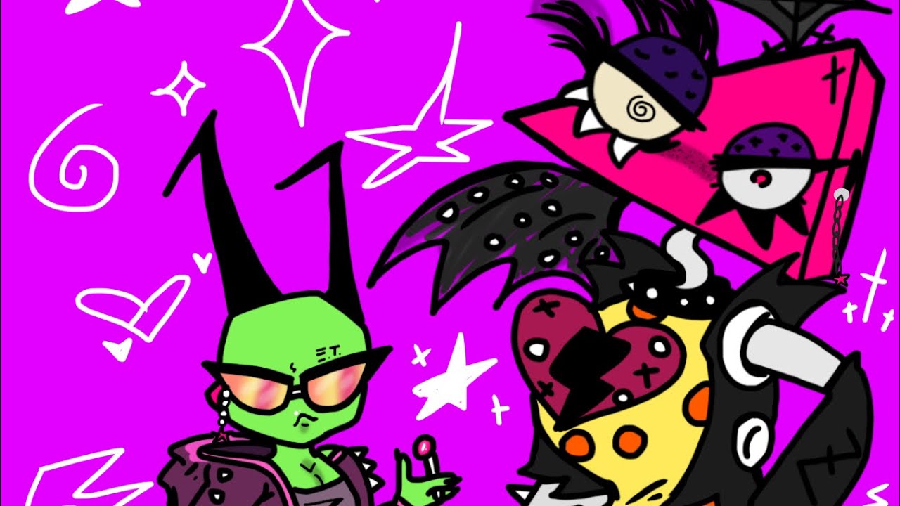 Invader Zim x The amazing digital circus Animation | Ramalama (bang ...