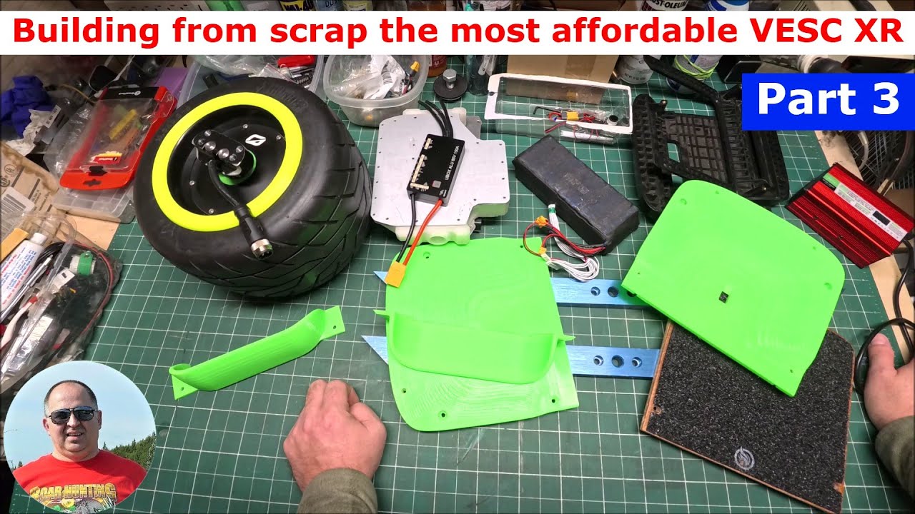 DIY from scrap the most affordable VESC Onewheel XR Classic part 3 ...