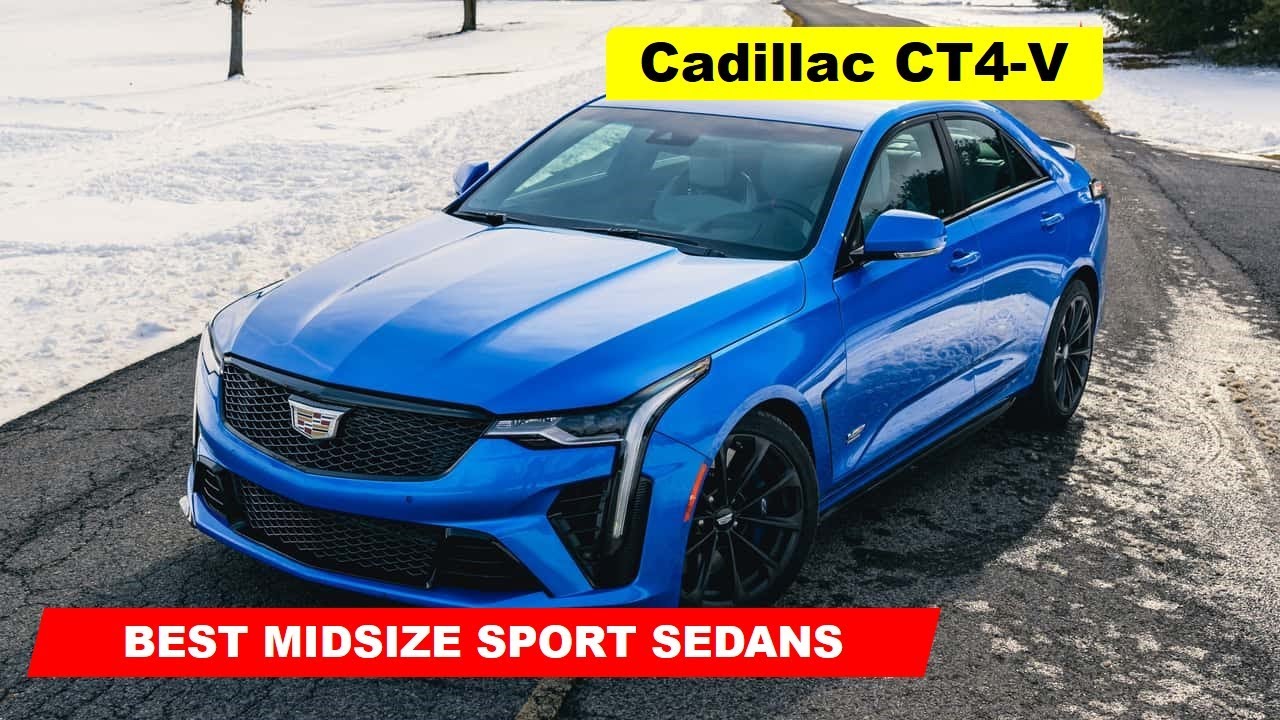 Best Midsize Sport Sedans for 2024 , 2024 Cadillac CT4 V - YouTube