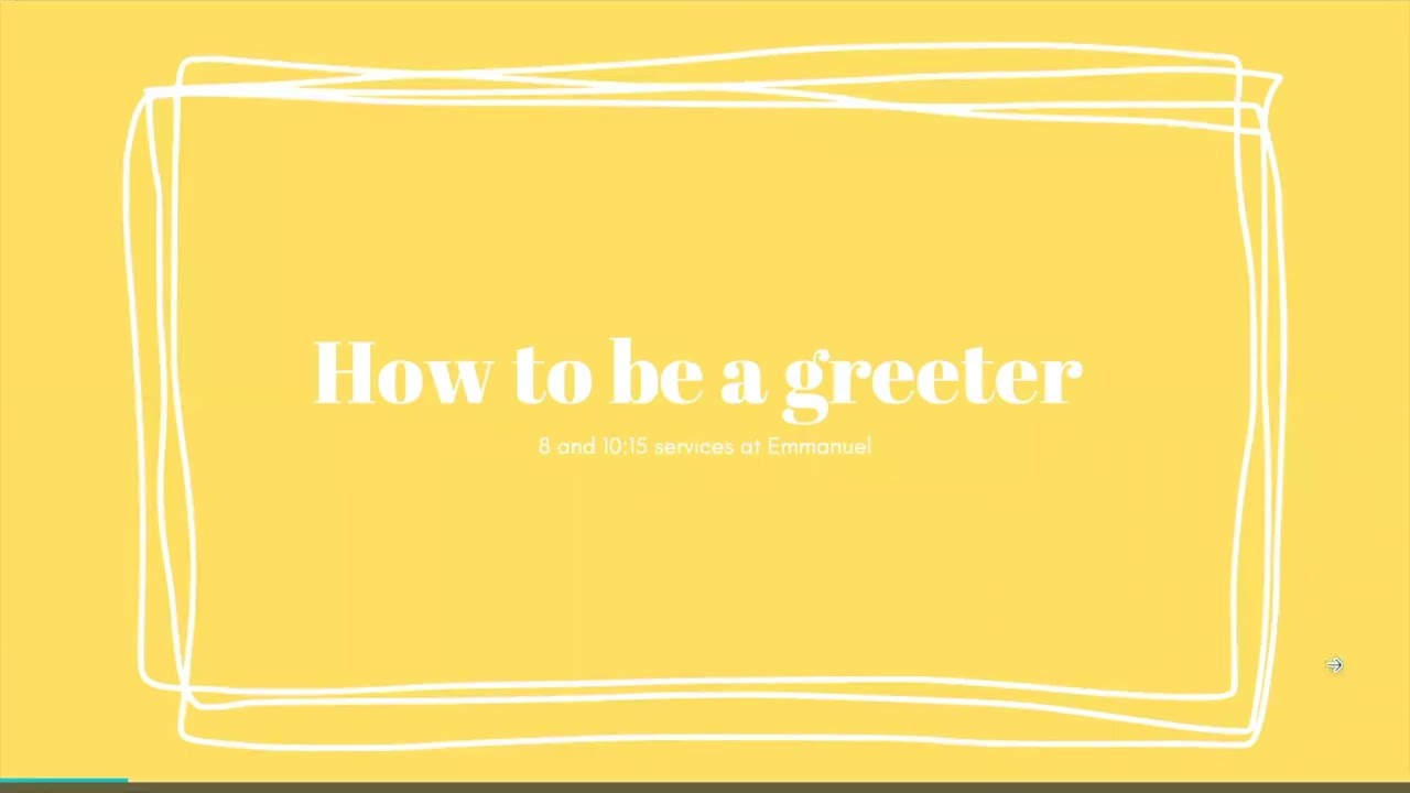 Greeter Training - YouTube