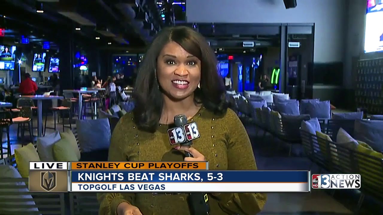 Golden Knights fans take over Topgolf for Game 2 watch party - YouTube