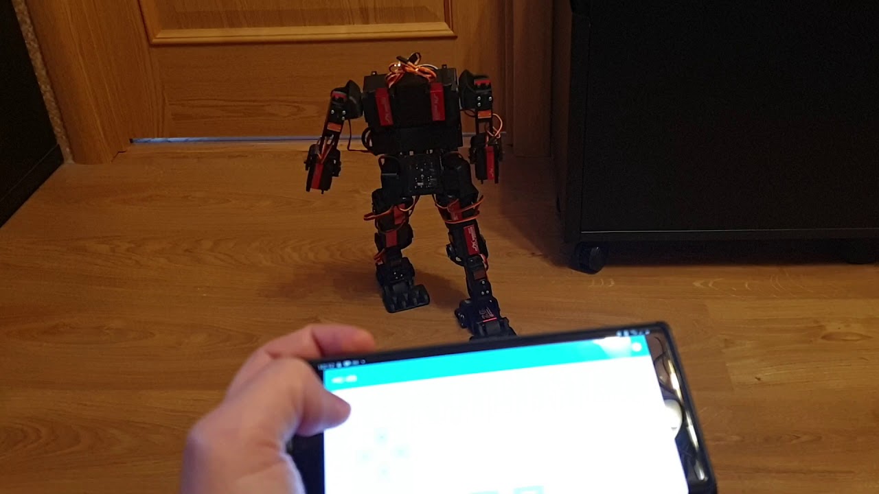 DIY servo arduino robot walking - YouTube