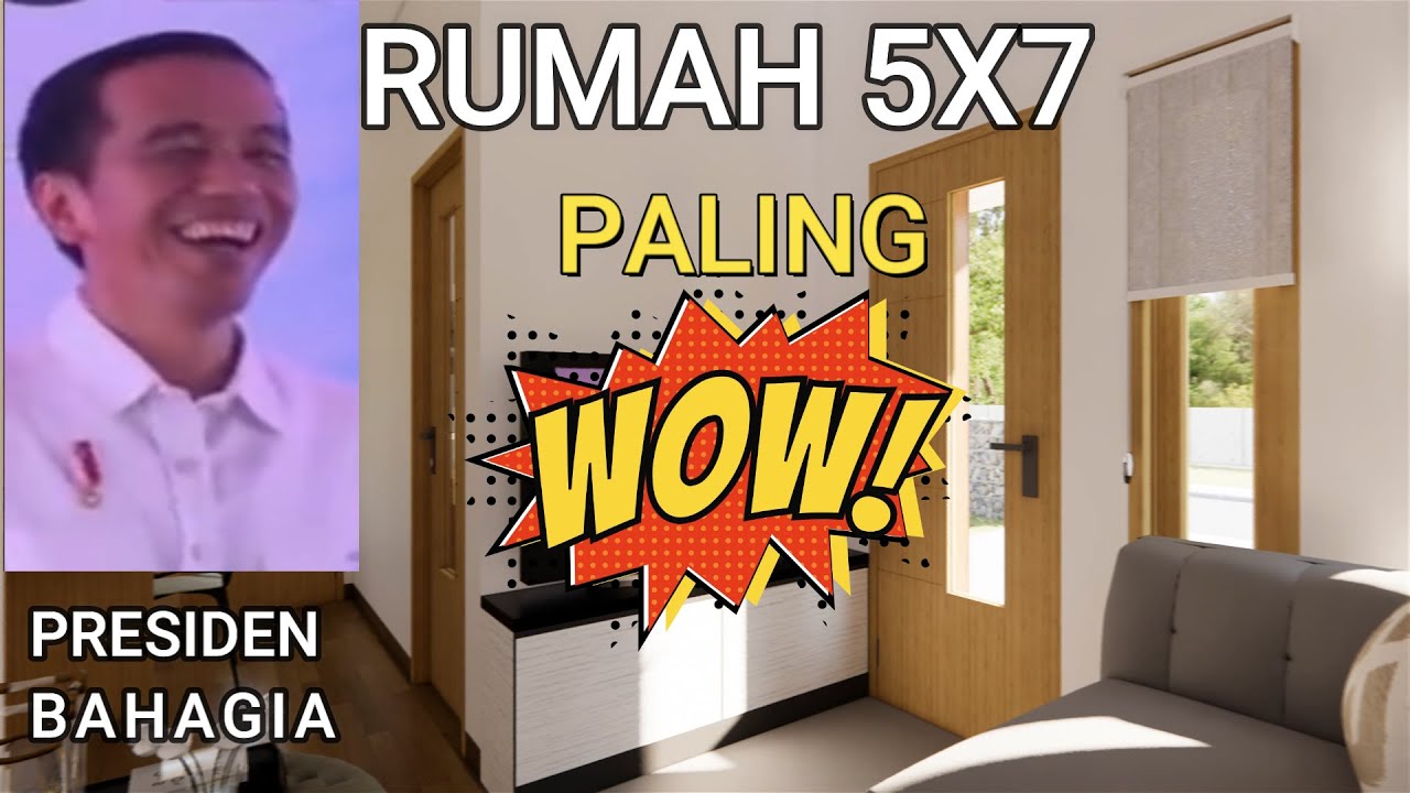 TAMPAK DAN DENAH DESAIN RUMAH MINIMALIS 5X7 METER PALING WOW ...