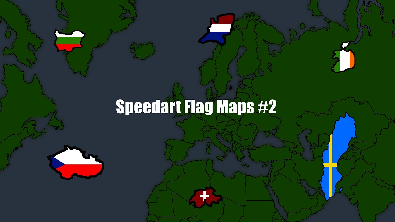 Speedart Flag Maps #2 - YouTube