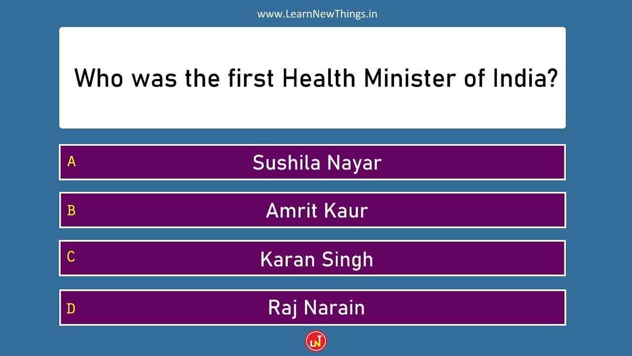 First Cabinet Ministers of India after Independence | 15 Questions ...