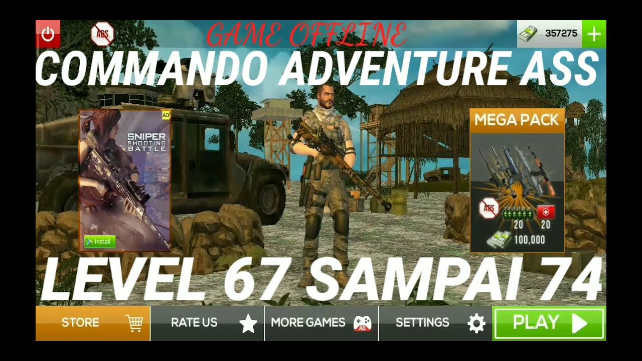 Commando Adventure dari level ke level tertinggi - YouTube