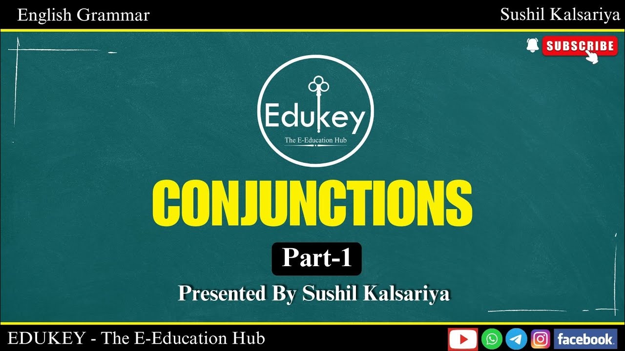 Conjunctions | Part 1 | English Grammar By 🤯Sushil Sir🤯 #tense #englishgrammar - YouTube